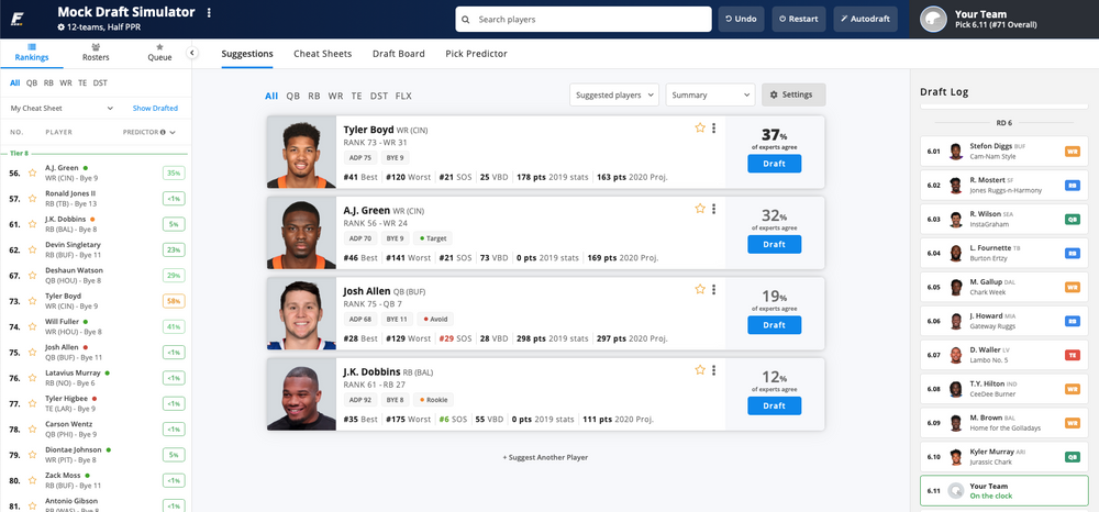 [09/03/2020] Building The Perfect Fantasy Football Cheat Sheet